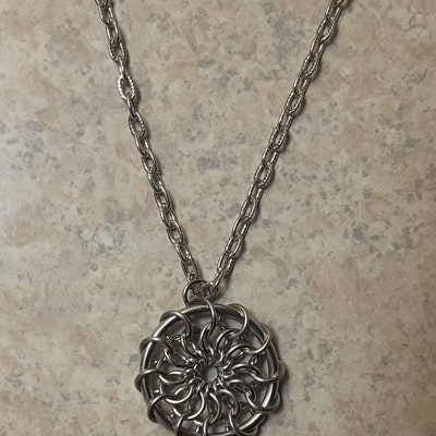 Mandala Chain Maille Tutorial Pendant Tutorial DIY Chainmail - Etsy