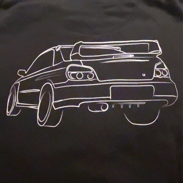 Subaru Impreza 22B STI Png, Svg | Impreza Outline | Car Svg | JDM Lover ...