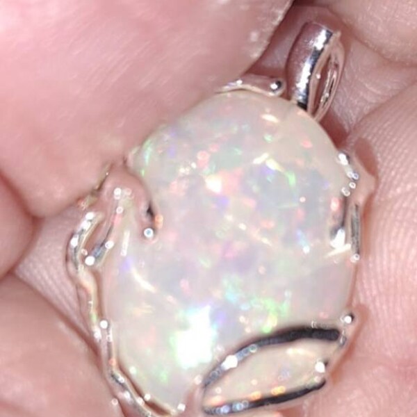 Opal Gemstone Fire Play Opal Ethiopian Opal Loose Cabochon Ring Size ...