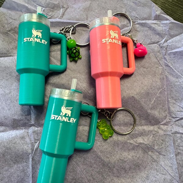 3.5” Keychain Inspired by Stanley Cup - Chapstick Holder - Etsy