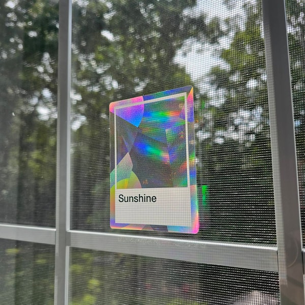 Sunshine Suncatcher | Sun Catcher Window Sticker | Rainbow Maker Window ...