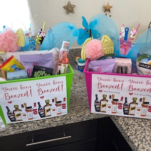 Printable you've Been Boozed Quarantine Booze Basket Card Friend ...