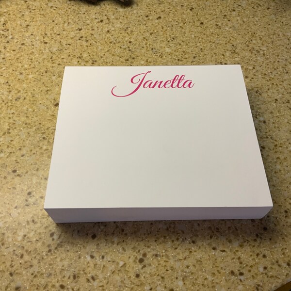 Large Personalized Super Slab Note Pad - Etsy