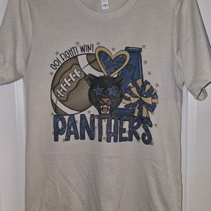 Panthers Football Cheer Mascot Glitter PNG Sports Digital File ...