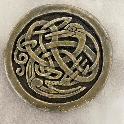 Celtic Mobius Cranes, 9 in 22 Cm, Medieval Stone Sculpture, Gothic ...