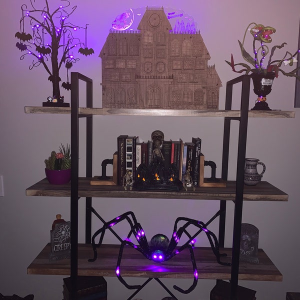 Personalized Halloween Countdown Advent Calendar Wooden Light up Zombie ...