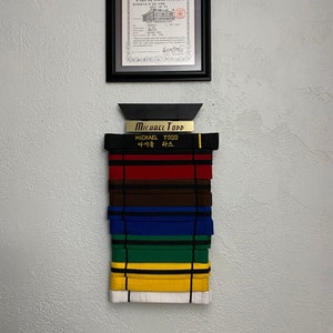 Karate Belt Keychain, Martial Arts Accessory, Custom Belt Rank Color ...