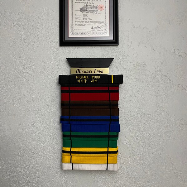 Karate Belt Keychain, Martial Arts Accessory, Custom Belt Rank Color ...