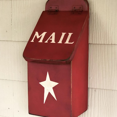Rustic Mailbox / Farmhouse Mailbox / Primitive Mailbox / - Etsy Australia