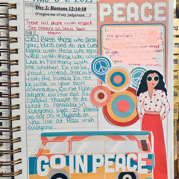 Peace Bible Journaling Printable, Peace Be Still, Christian Art ...