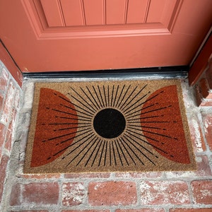 Doormat, Mid Century Modern, Welcome Mat Mid Century Modern, Midcentury ...