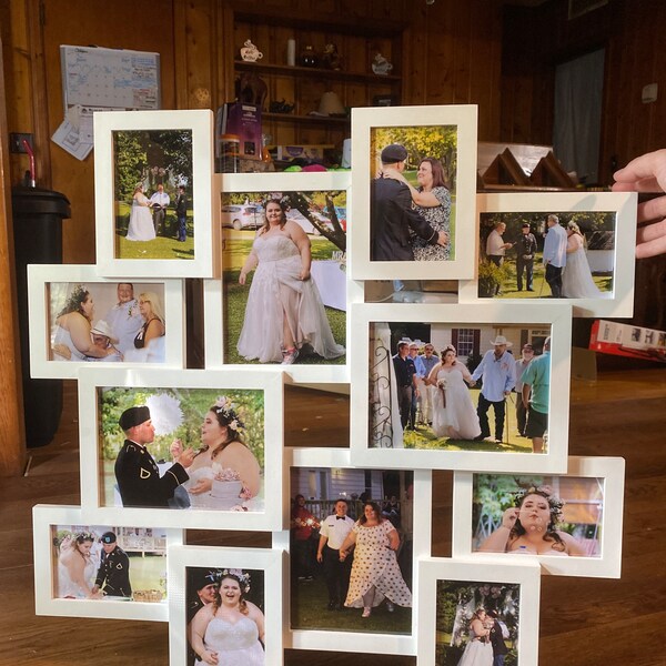12 Openings PHOTO COLLAGE FRAME — Picture Frame Collage — Multiple ...