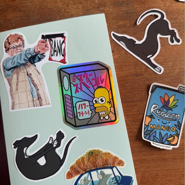 The Simpsons Mr Sparkle Sticker - Rainbow Foil Hologram - Etsy