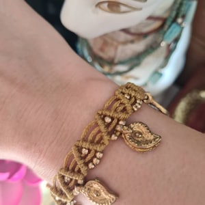 Macrame Bracelet Makrame Armband - Etsy