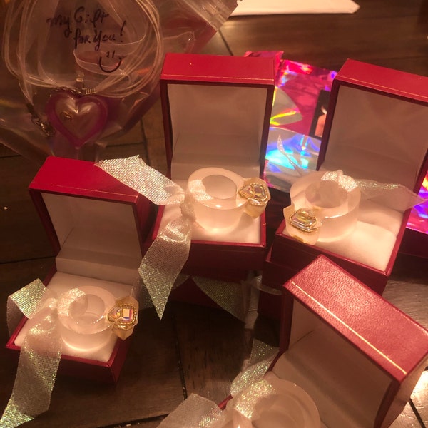 Swimming Pool Ring, Beach Jewelry, Caribbean Blue Gifts, Handmade Resin ...