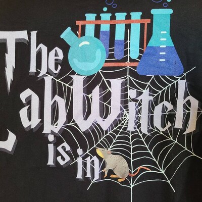 THE LAB WITCH Halloween Tshirt Fun Lab Tech Shirt - Etsy