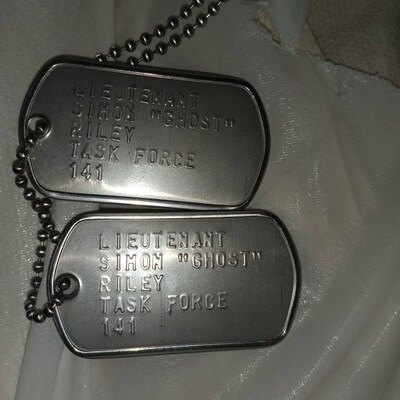 Simon 'ghost' Riley US Military Dog Tag Set - Etsy