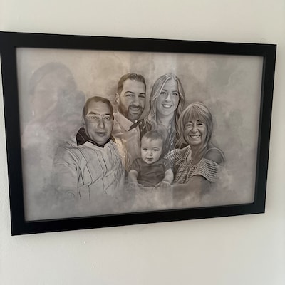 Remember Loved One Portrait, Lost Loved One Custom Portrait Gift ...