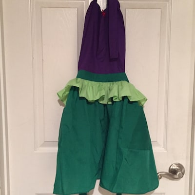 Ariel Costume Apron, Mermaid Apron Little Mermaid Apron Ariel Apron ...