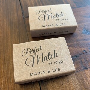 Matchbox Favour Labels, the Perfect Match, Match Made in Heaven ...