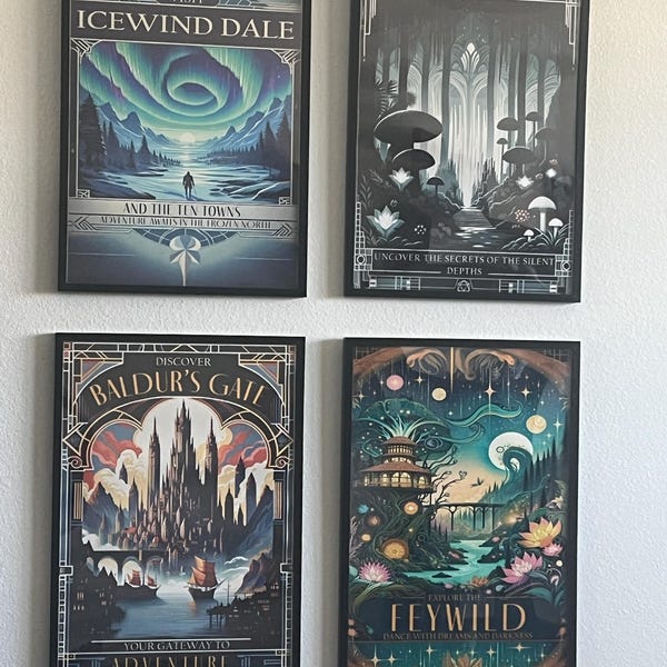 Dnd Tarot Poster, the Rogue, Art Nouveau, Dungeons and Dragons Wall Art ...