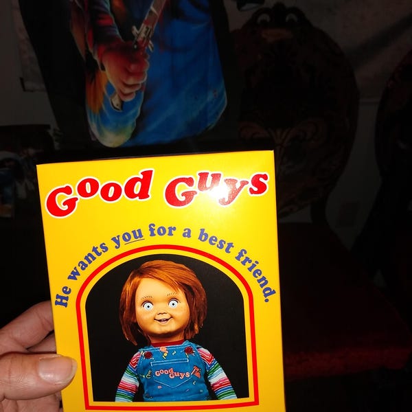 Child's Play Chucky Doll Box | Ships to You Cut, With Fold Lines Scored ...