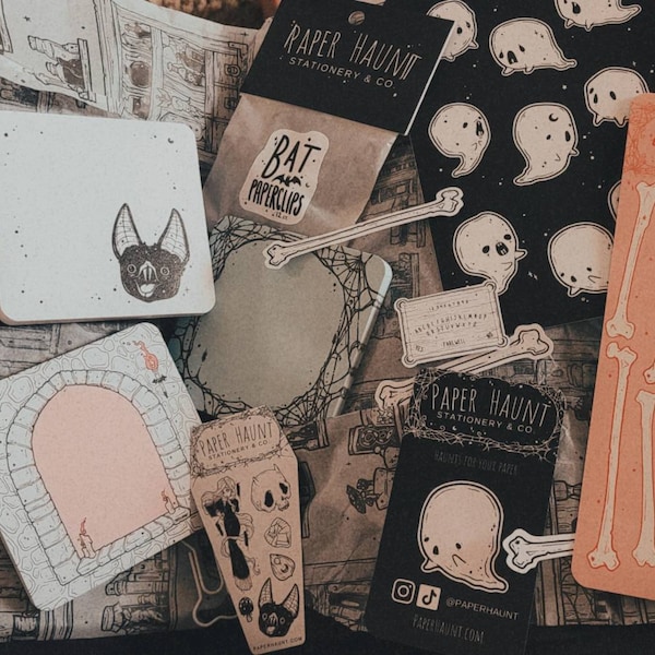 Vampire's Crypt STICKY Note - Creepy Cute -pastel Goth -stationery - Etsy