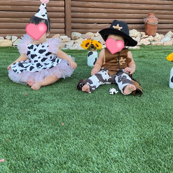 Personalized Toddler Cowboy Brown Western Outfit*infant Brown Wild West ...