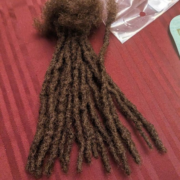Textured Human Hair Wicks Loc Extensions Jumbo Loc Extensions Thick ...