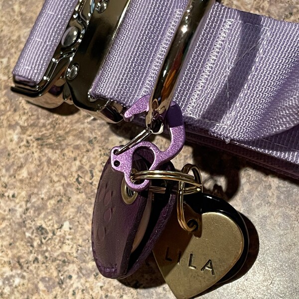 Wild & Beautiful Handstamped Hexagon Pet ID Tag Personalized Pet/dog ID ...