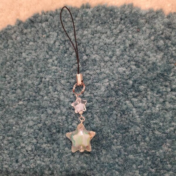 Crystal Star Phone Charm - Etsy