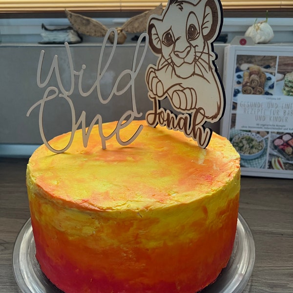 Simba Cake Topper, Lion King Cake Topper for Children's Birthdays Made ...