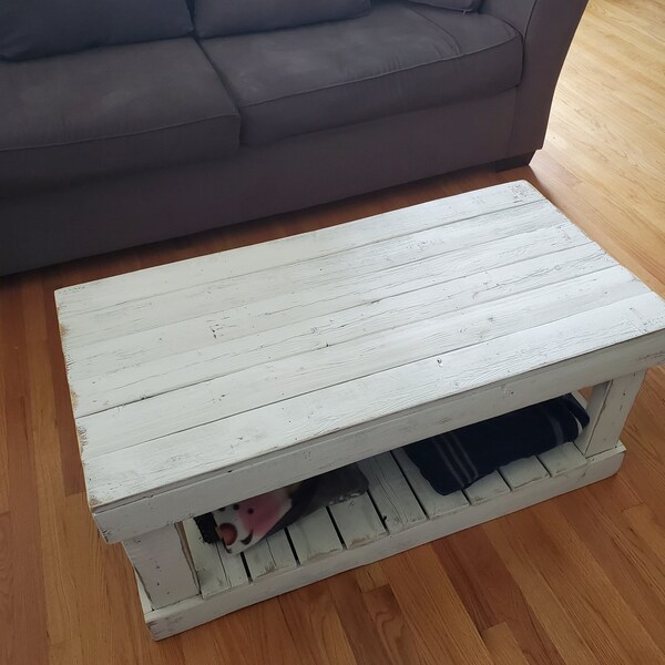 Slatted Bottom Coffee Table - Etsy