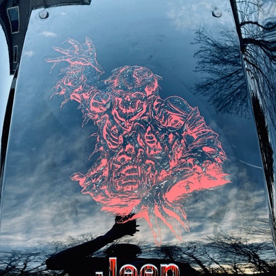 Frosted Glass Scary Woman Ghost Horror Window Backlit Wall Backdrop ...