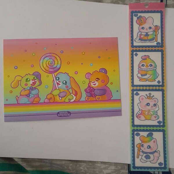 Gummy Pets Sticky Notes ~ Gummy Bear Candy Theme Stationery ~ Cat Face ...