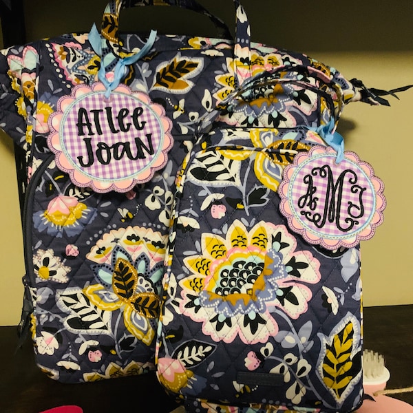 Custom Backpack Tags-monogrammed Tags-backpack Tags-monogrammed Tag ...