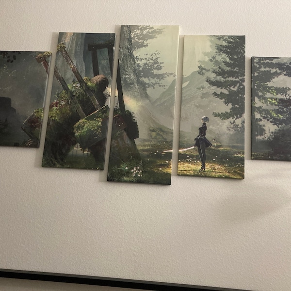 Nier Automata Wall Art - Kids Room Decor - Poster for Game Room - Large ...