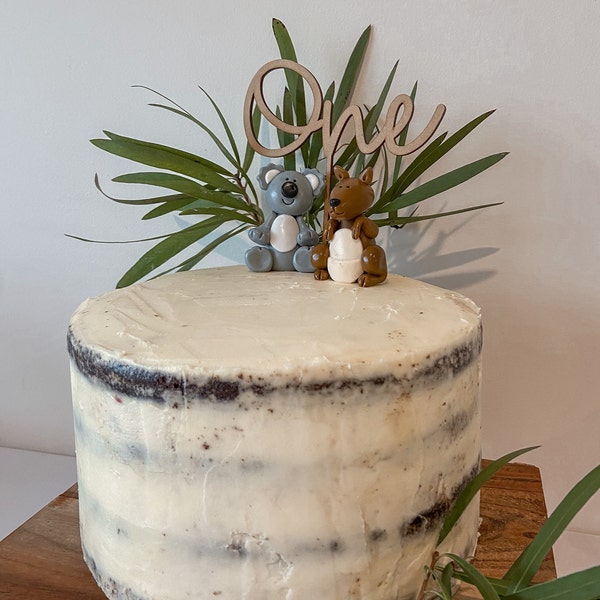 Australiana Cake Toppers, Australian Native Fondant Cake Topper, Koala ...