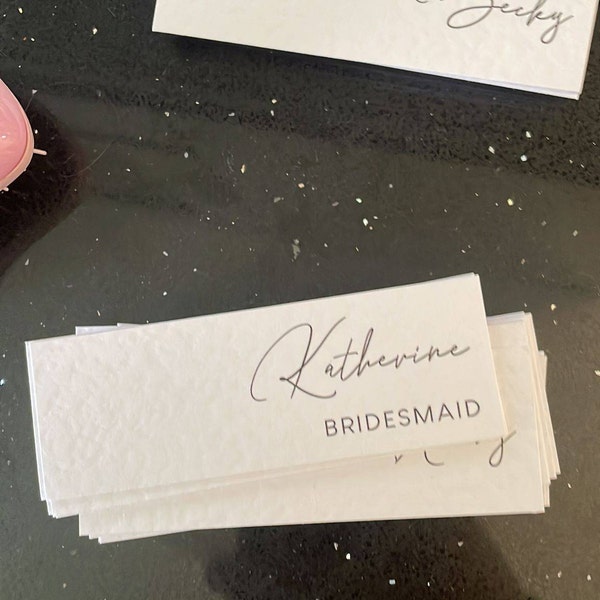 Personalised Wedding Place Names | Ribbon Place Names | Name Cards ...