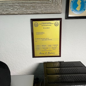 Laser Engraved FCC GMRS License Plaque for General Mobile - Etsy