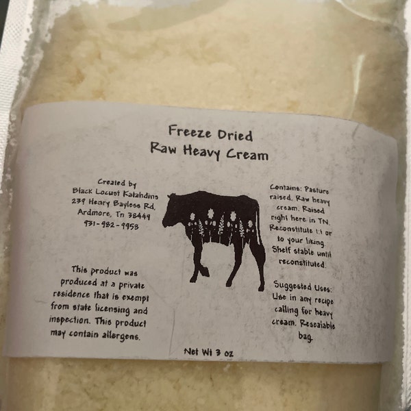 Freeze-dried Raw Heavy Cream: the Sustainable and Convenient Way to ...