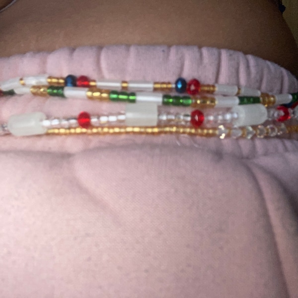 Gold and Diamond Waist Beads| Belly Chain Weight Control African Beads ...