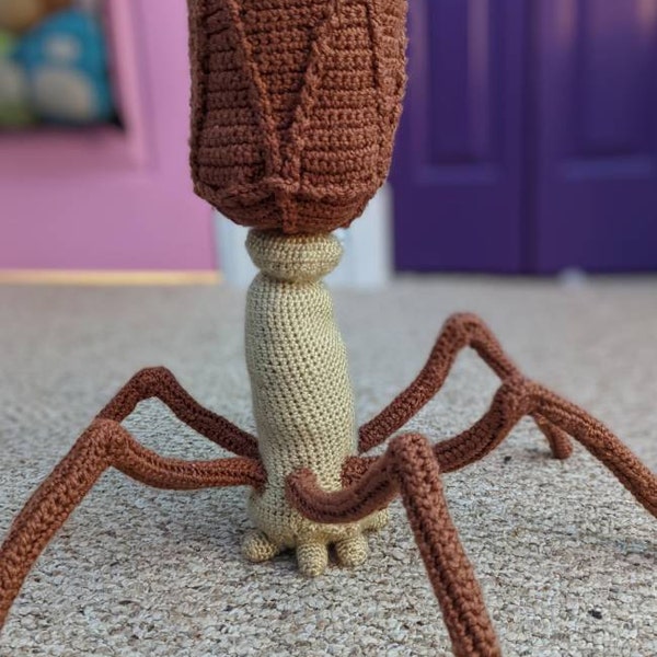 Bacteriophage Virus Crochet Pattern Amigurumi Crochet Virus Digital ...