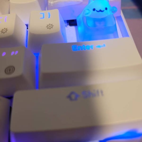 Catty Keycap (bongo Cat Meme Inspired) - Bongo Cat Keycap - Artisan ...