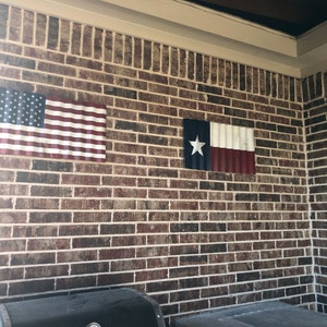 Huge Rustic American Flags 10 Ft. Barn Metal Flags Rustic - Etsy