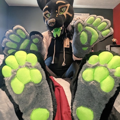 Kemocube's Fursuit Slim Sock Paws Pattern Digital PDF Download - Etsy