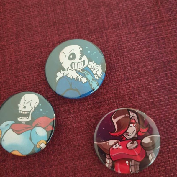 Undertale 1.5" Button Pins Badges - Etsy