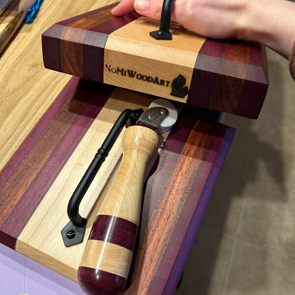 Extra Large Hardwood Quilters Clapper 5 Maple, Purple Heart, Padauk and ...