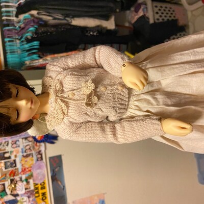 Knitted Cardigan With Hood for Minifee, Slim Msd, BJD 1/4 Doll.for ...