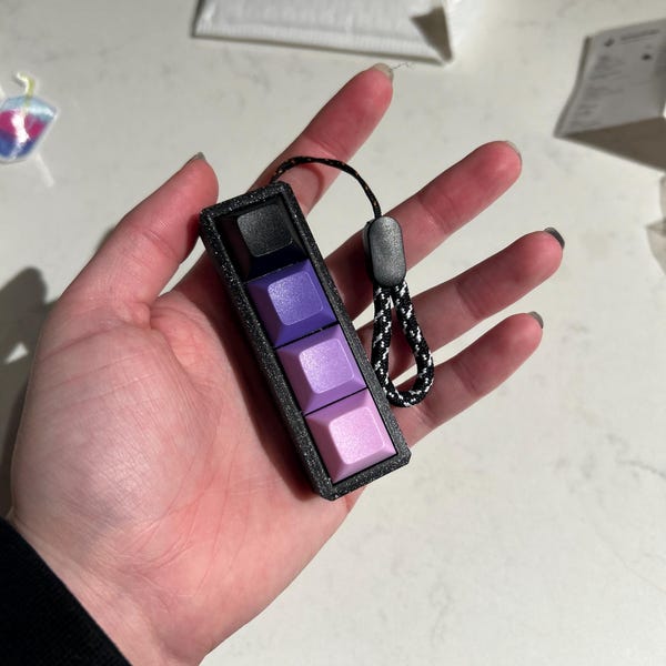 Mechanical Switch Clicky Fidget - White Th W/ Strap Keyboard Switch ...